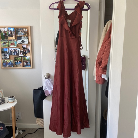 BHLDN | Dresses | Bhldn Bridesmaid Dress In Color Cinnamon Size 2 ...